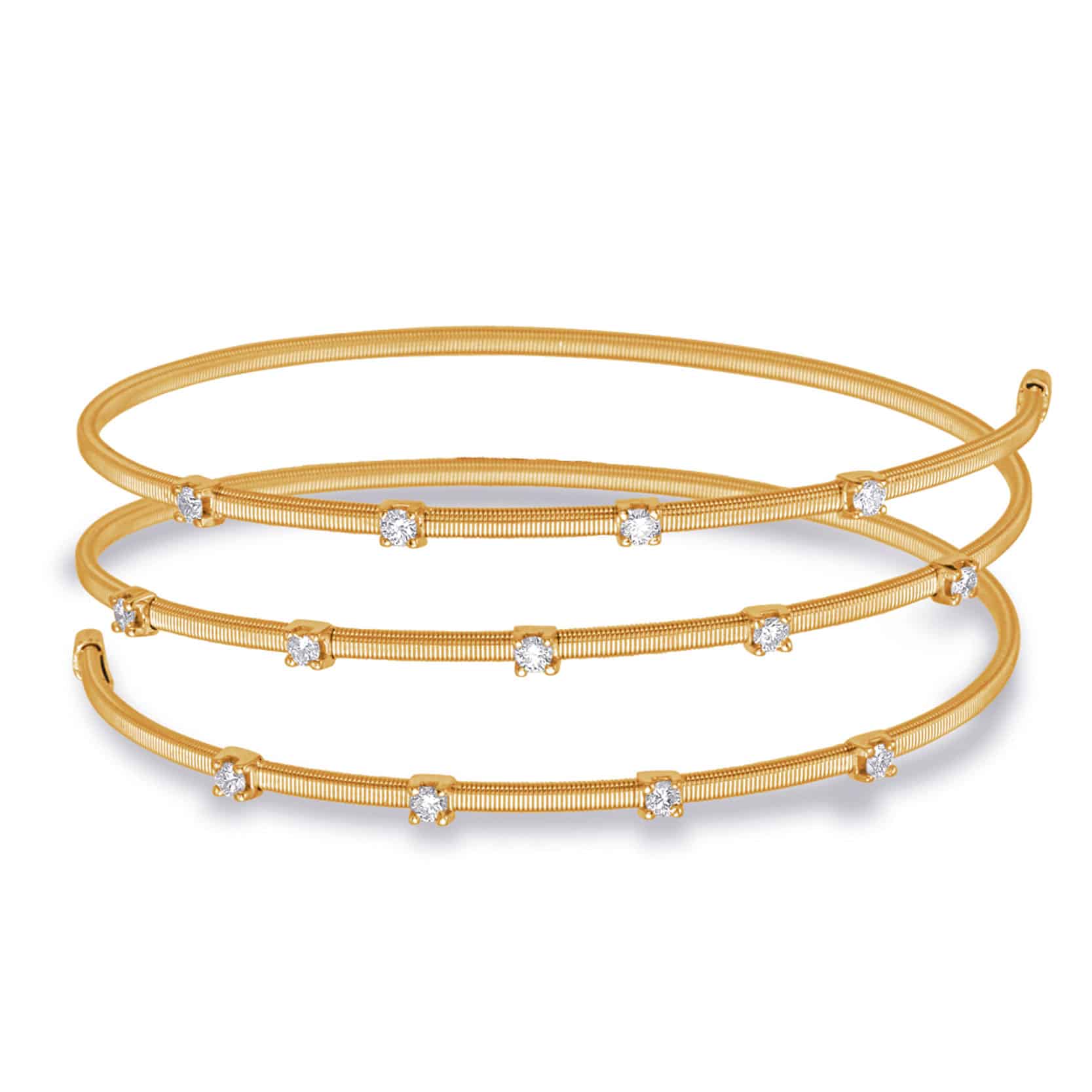 S. Kashi Yellow Gold Bangle Italian Made (B4428YG) - Michael Herr ...