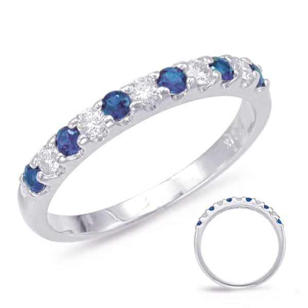 S. Kashi Sapphire & Diamond Band (C6708-SWG) - Michael Herr Diamonds ...