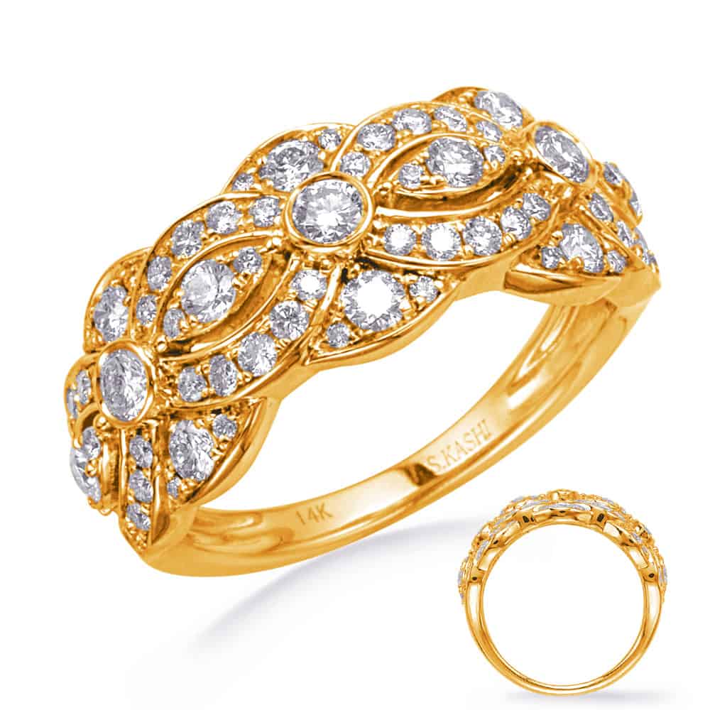 S. Kashi Yellow Gold Diamond Fashion Ring (D4749YG) - Michael Herr ...