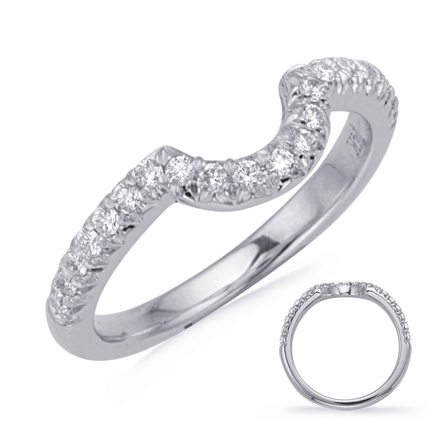 S. Kashi White Gold Wedding Band (EN8074-B7X5MWG) - Michael Herr ...