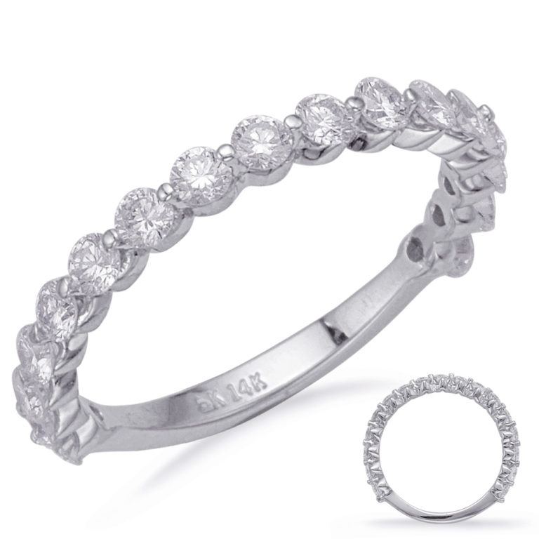 S. Kashi 14K White Gold Oval Diamond Engagement Ring - Michael Herr ...