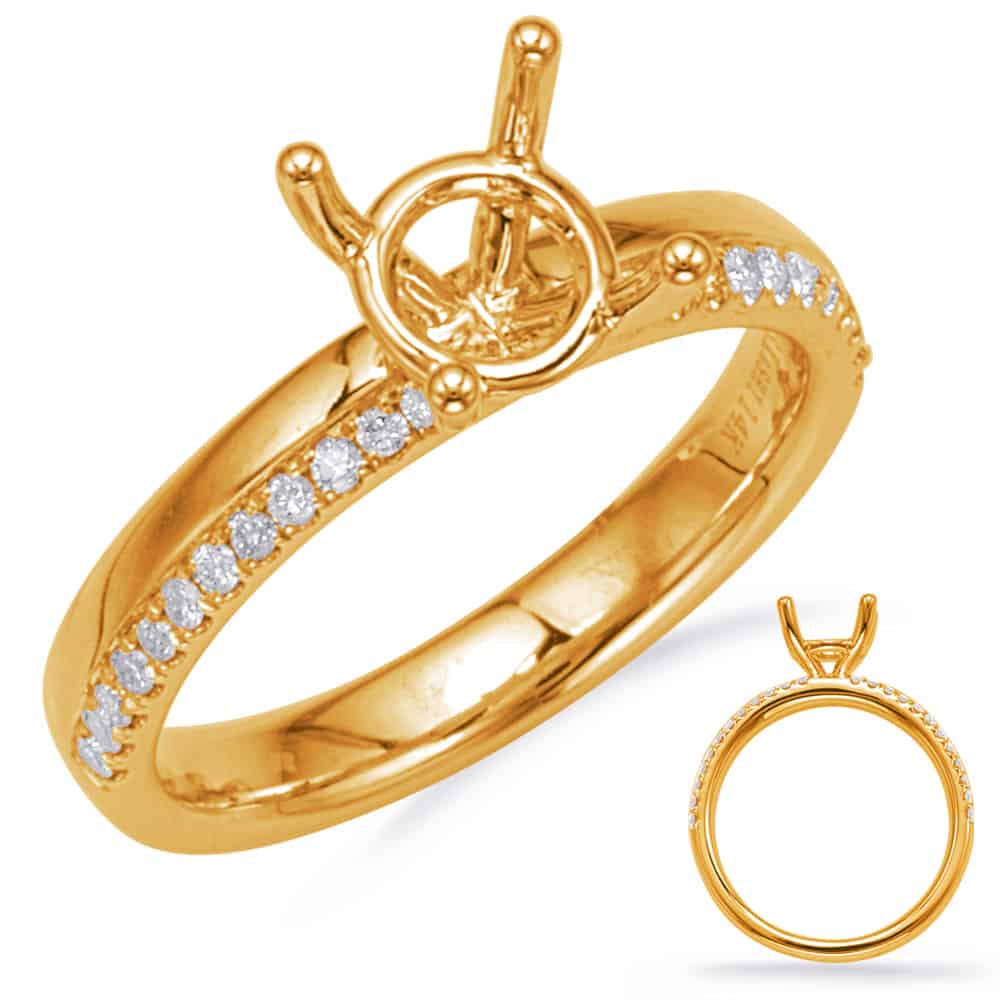 S. Kashi Yellow Gold Engagement Ring (EN8136-50YG) - Michael Herr ...
